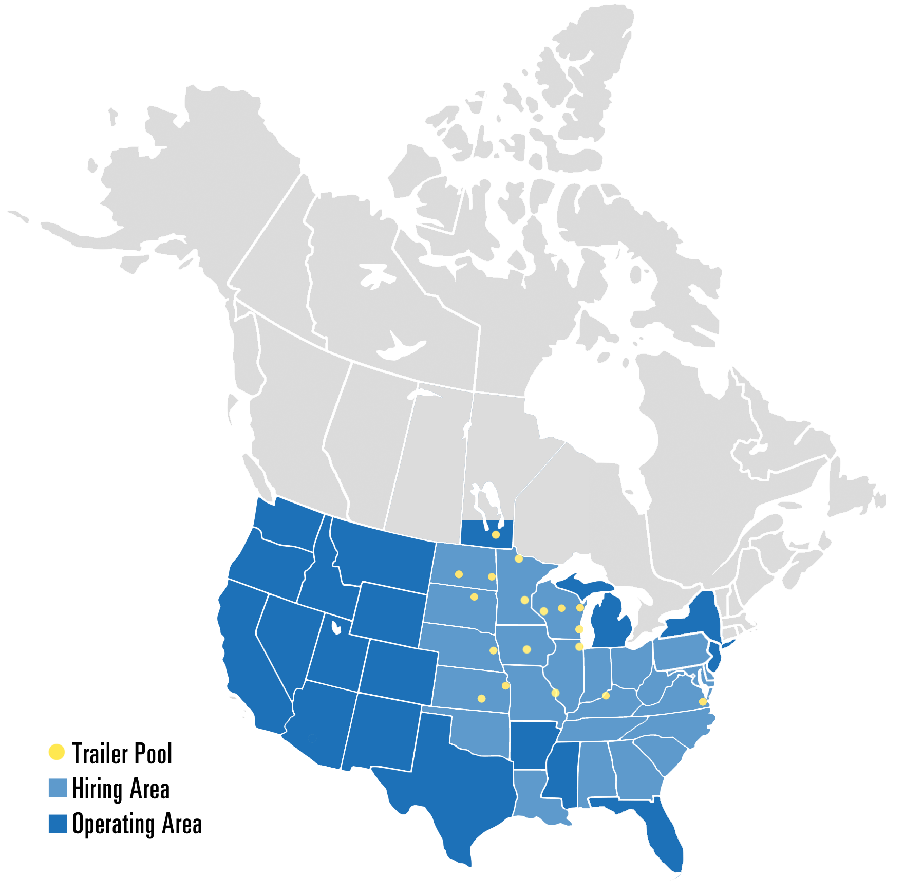 Areas Served – Terminal Transport INC